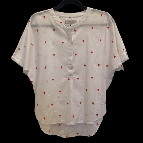 LOFT | Tops | Thanksgiving Turkey Fall Ann Taylor Loft Blouse Size S ...